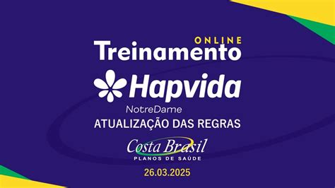 Treinamento Costa Brasil Hapvida Atualização das Regras YouTube