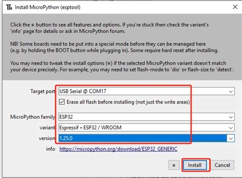 13 Esp32にmicropythonをインストールする重要 — Sunfounder Esp32 Starter Kit ドキュメント