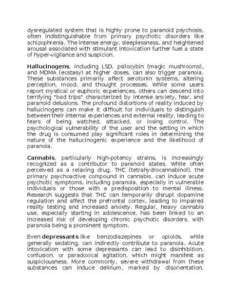 Paranoia And Drug Use Health Worksheet For Sub Plan Or Classwork And Homework