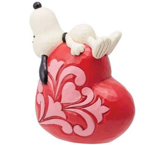 Snoopy Laying On Heart Peanuts Figure By Jim Shore Retrofestiveca