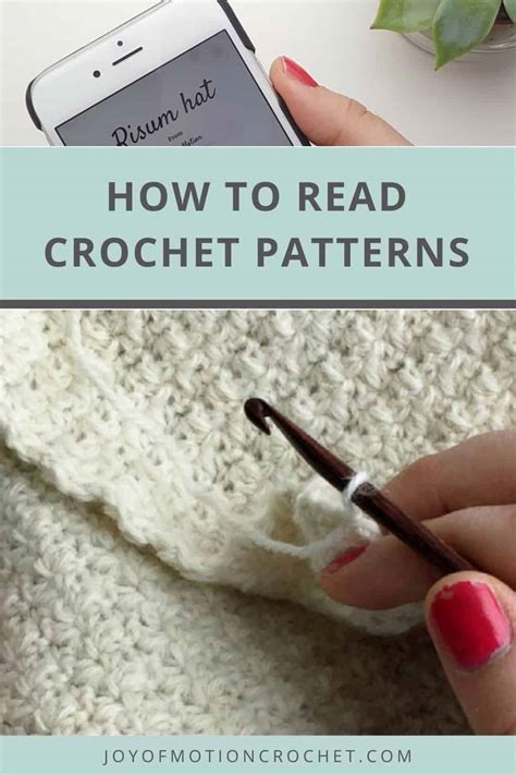 How To Read A Crochet Pattern Part Joy Of Motion Crochet