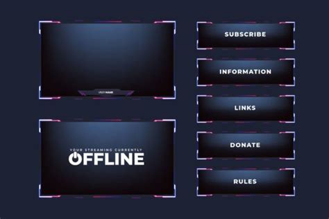 Broadcast Screen Panel Template Vector Graphic By Iftidigital
