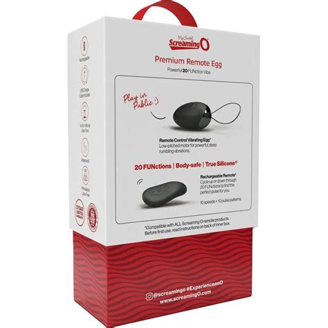 Screaming O Premium Remote Controlled Egg 3 Black