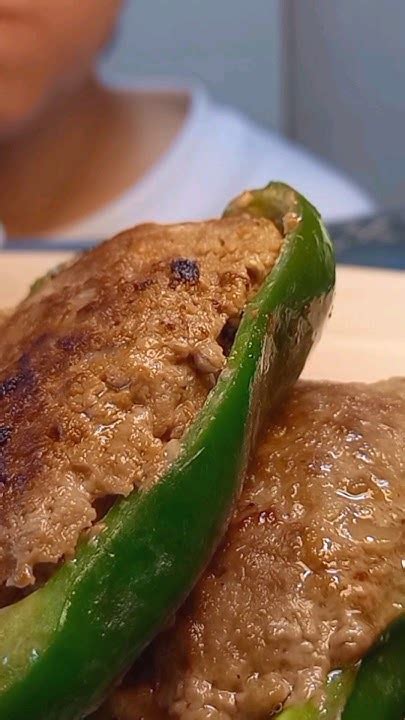 Asmr ピーマンの肉詰め Stuffed Green Peppers Shorts Youtube