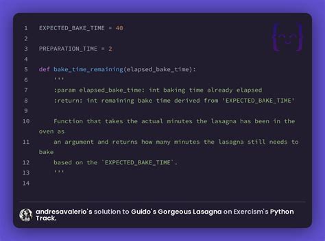andresavalerio s solution for guido s gorgeous lasagna in python on