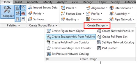 create subassembly from polyline teamcad