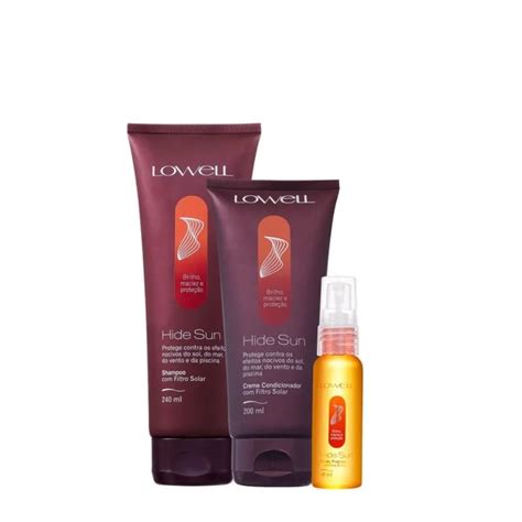 Kit Lowell Hide Sun Proteção Solar Trio Beleza na Web