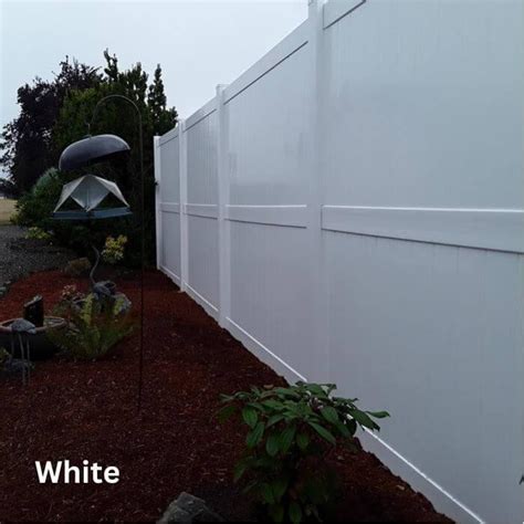 Weatherables Augusta H X W White Vinyl Privacy Fence Panel 45 Off