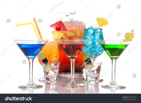 Martini Cocktail Blue Hawaiian Malibu Sex On The Beach Tequila Shots