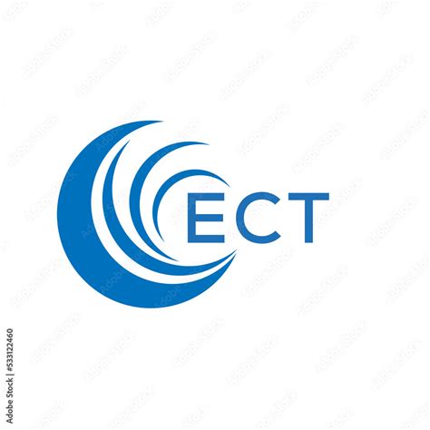 Ect Letter Logo Ect Best Black Background Vector Image Ect Monogram
