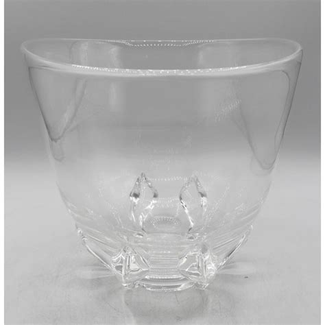 Circa 1970s Steuben Glass Vase Or Bowl Designed By Donald Pollard