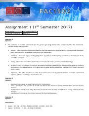 FAC1502 Assignment 1 1st Sem 2017 1 1 Pdf Assignment 1 1 St Semester 2017 DUE DATE UNIQUE