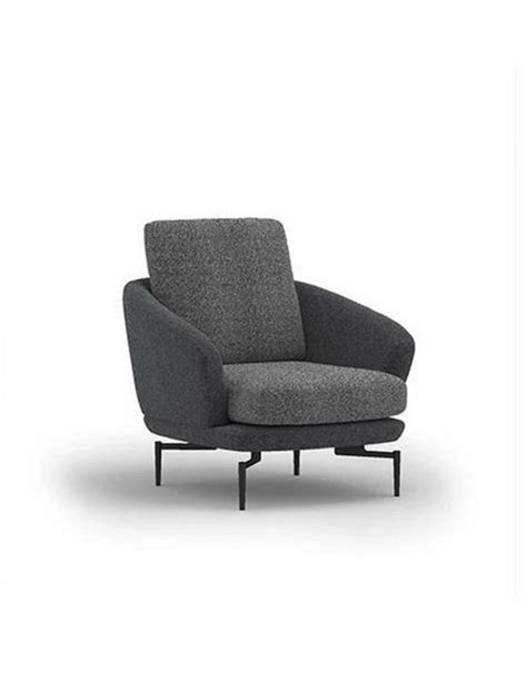Jvmoebel Sessel Grau Sessel Luxus Polstermöbel Wohnzimmer Design Textil