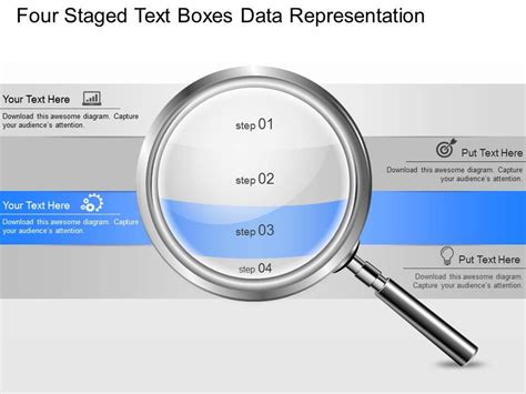 Ei Four Staged Text Boxes Data Representation Powerpoint Template Presentation PowerPoint