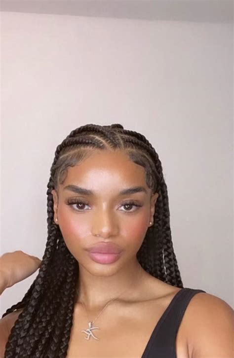 Cute Box Braids Hairstyles Braided Cornrow Hairstyles Protective