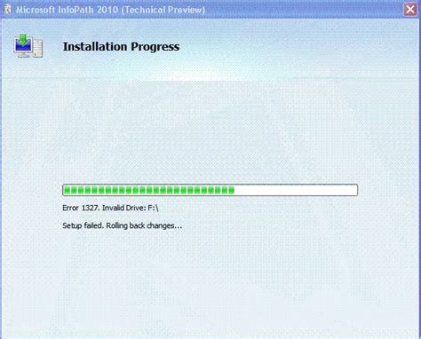 Microsoft Infopath 2010 Installation Error