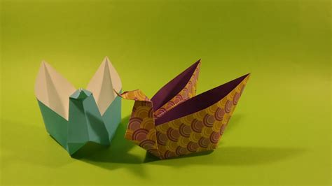 부활절 백조 바구니 색종이 접기 Origami Confetti Swan Easter Basket Youtube