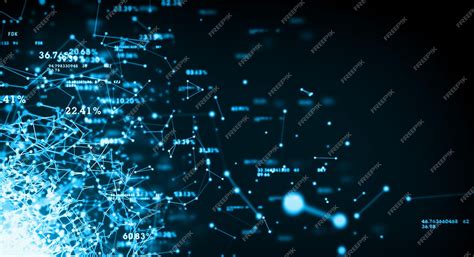 premium photo digital technology network data and communication