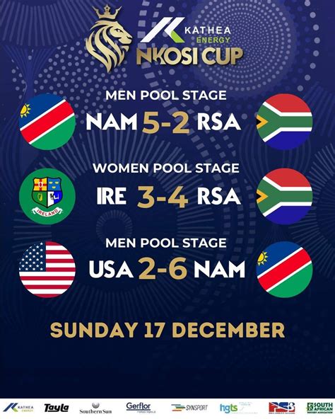 South Africa Kathea Energy Nkosi Cup Namibia Men The Stars On The