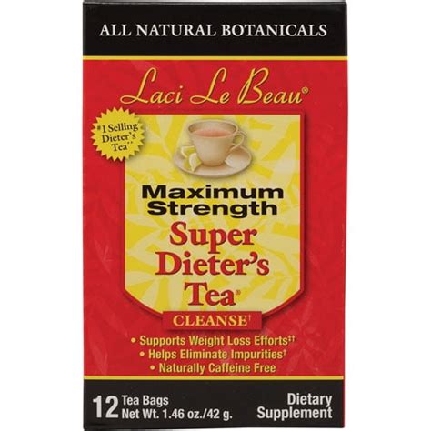 Laci Le Beau Maximum Strength Super Dieters Tea Bags 12 Ea 2 Pack