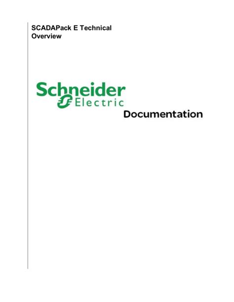 Scadapack E Technical Overview