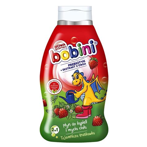 Bobini, płyn do kąpieli i mycia ciała 2w1 Tajemnicza Truskawka, 660 ml ...