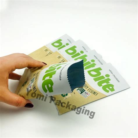 Hot Sale Custom Design Logo Biodegradable Chocolate Foil Candy Protein