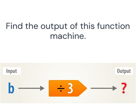 Find The Output Of This Function Machine Studyx