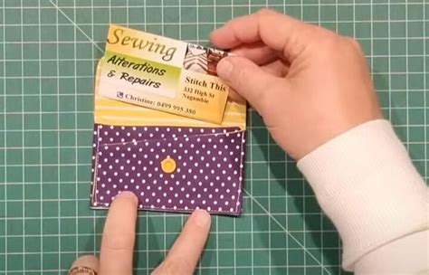 Easy Card Holder Sewing Pattern Tutorial For Beginners Upstyle