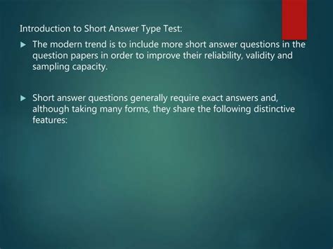 Objective Type Test Pptx