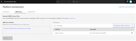 Using A Generic Jdbc Connector On Ibm Cloud Pak For Data Ibm Developer
