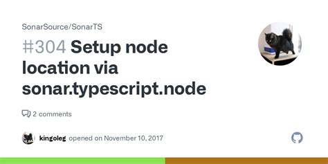 setup node location via sonar typescript node · issue 304