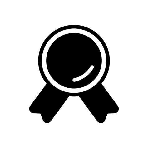Medal Icon Solid Style 28654957 Vector Art At Vecteezy