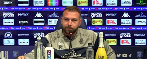 Le Parole Di Mister Zanetti Alla Vigilia Di Empoli Sampdoria Empoli FC