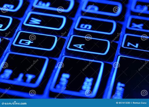 Image Of A Backlit Keyboard Stock Photo Image Of Pattern Electronic