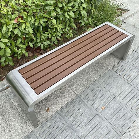 Ghế Công Viên Ngoài Trời Dài Sân Vườn Thép Không Gỉ Nhựa Chống ăn Mòn