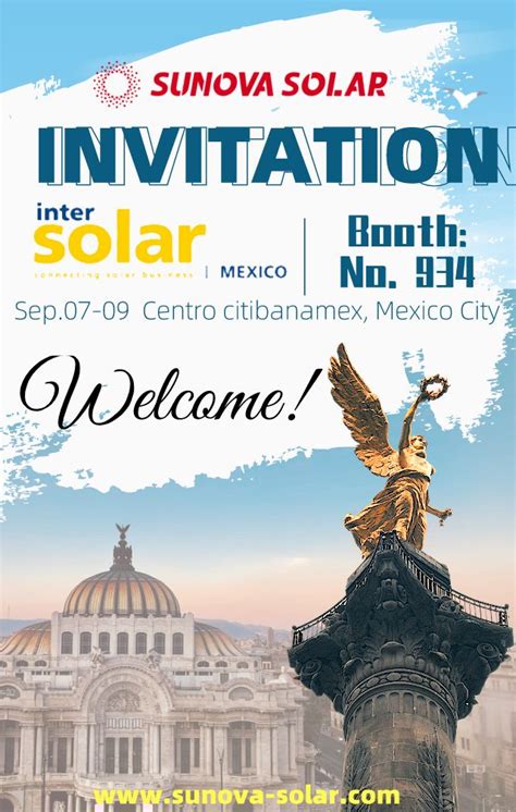 Sunova Solar Technology On Linkedin Intersolar Intersolarmexico Mexicocity Inviting Exhibition