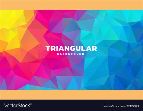 Triangle Polygonal Abstract Geometric Background Vector Image