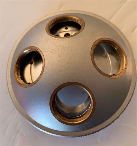 Olympus Microscope Objective Turret Nosepiece 4 Positions Rms