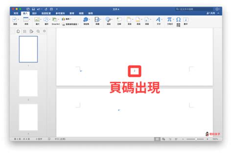 Word 頁碼教學：插入頁碼、封面不要頁碼、顯示總頁數 塔科女子