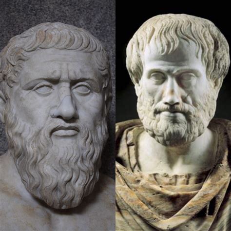 These Are The Two Philosophers Plato On The Left And Aristole On The