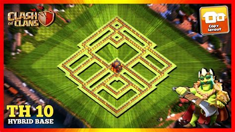 New Unbeaten Th10 Hybridtrophyfarming Base 2023 Town Hall 10 Base