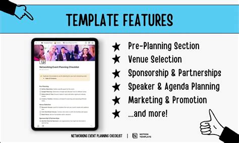 notion networking event planning checklist template template road
