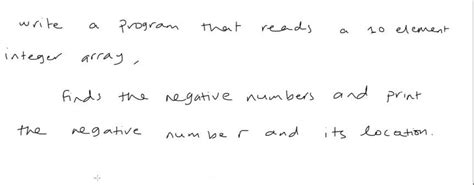 Solved Write Program That Reads A 10 Element Integer и