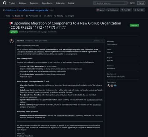 Erik Osterman Cloud Posse On Linkedin Cloud Posse Is Migrating Each Component In The