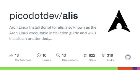 Github Picodotdevalis Arch Linux Install Script Or Alis Also Known As The Arch Linux