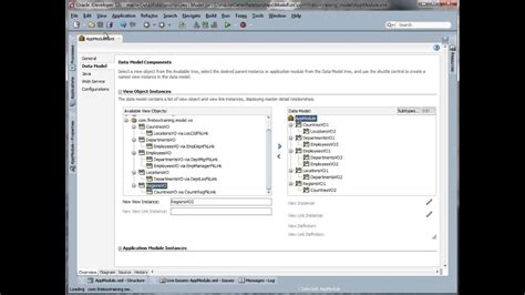 Oracle Adf Training 11g Cascading View Objects Model Youtube