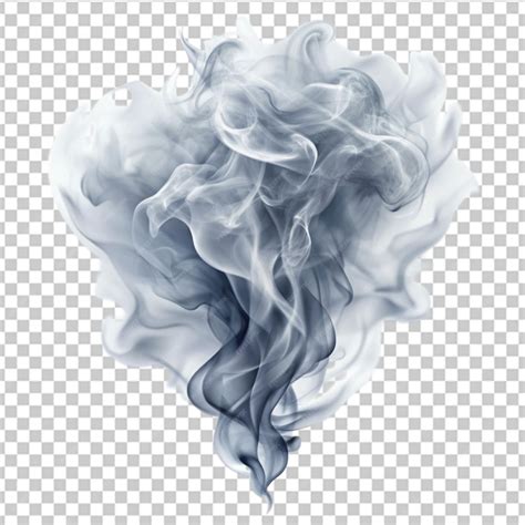 Дым изолирован на прозрачном фоне Png Clipart Премиум Ai