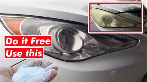 How To Restore Headlights Permanently Free Easy Fast Youtube