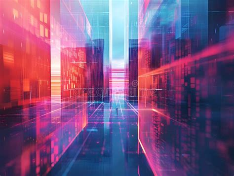 Abstract Cybersecurity Architecture Background Concept With Futuristic